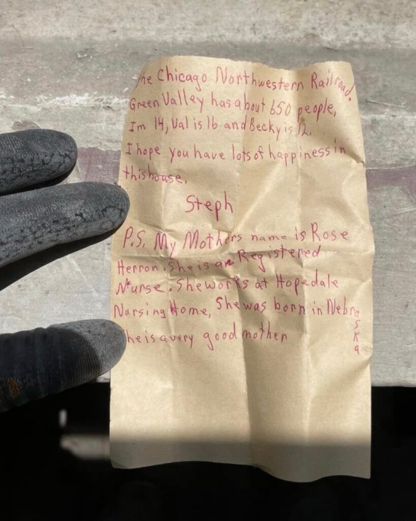 He Was Renovating His Home When He Found a Hidden Note From 1975 - Now ...